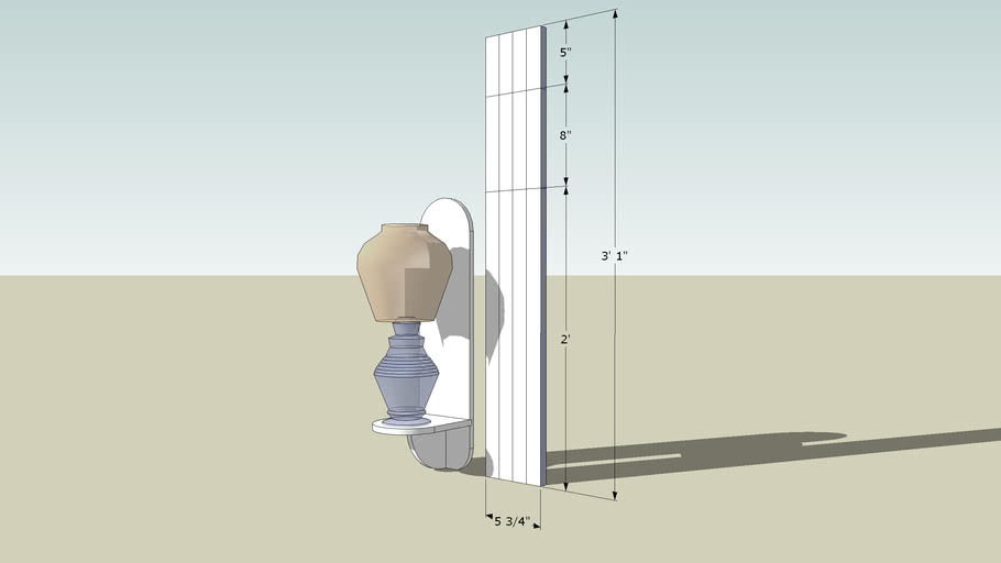 HURRICANE LAMP WALL MOUNT | 3D Warehouse