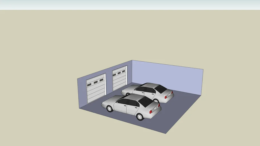 Basic Two Car garage | 3D Warehouse