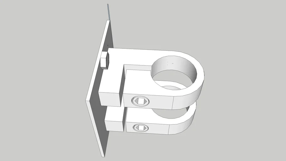 side fixed post bracket | 3D Warehouse