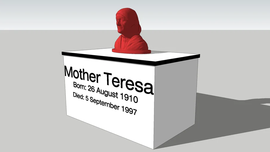 Mother Teresa Idol Statue sAs | 3D Warehouse