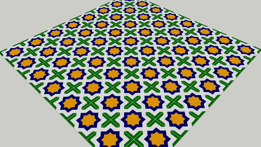 Floor tiles with eight pointed star | 3D Warehouse