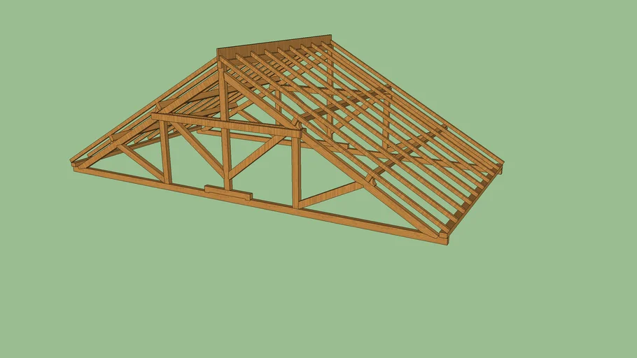 Rangka Atap Kayu | 3D Warehouse