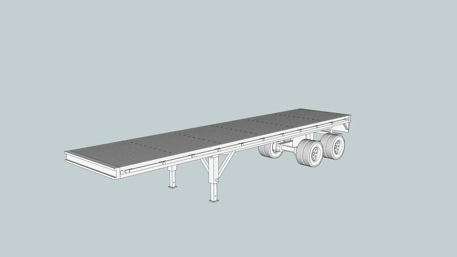 Flatbed Trailer | 3D Warehouse