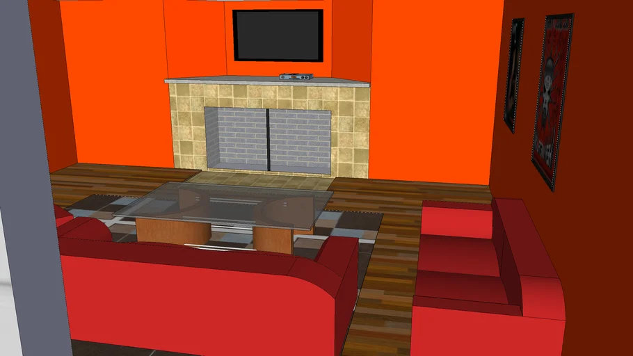 living room setup | 3D Warehouse