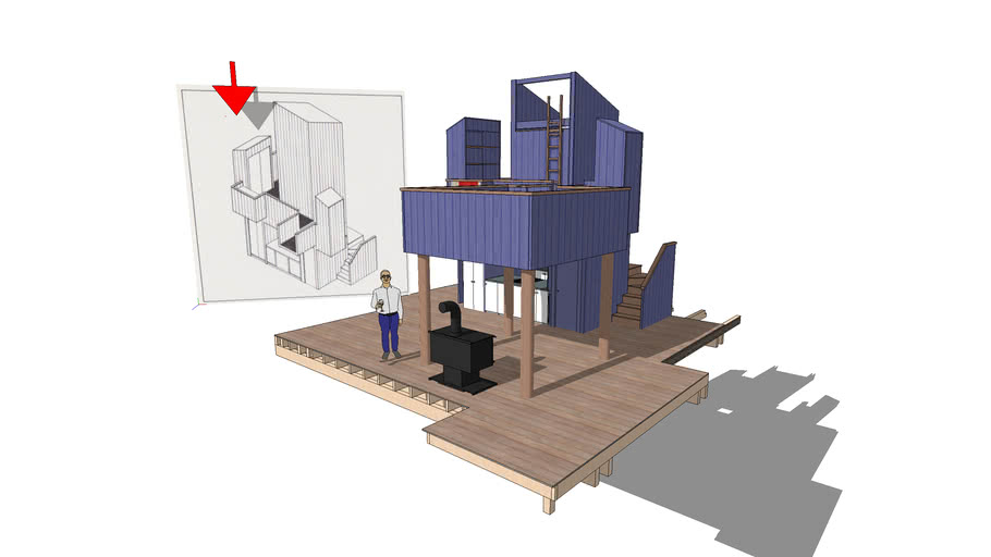 SEA RANCH, Condominium (interior), Charles Moore, MLTW, Unit1 | 3D ...