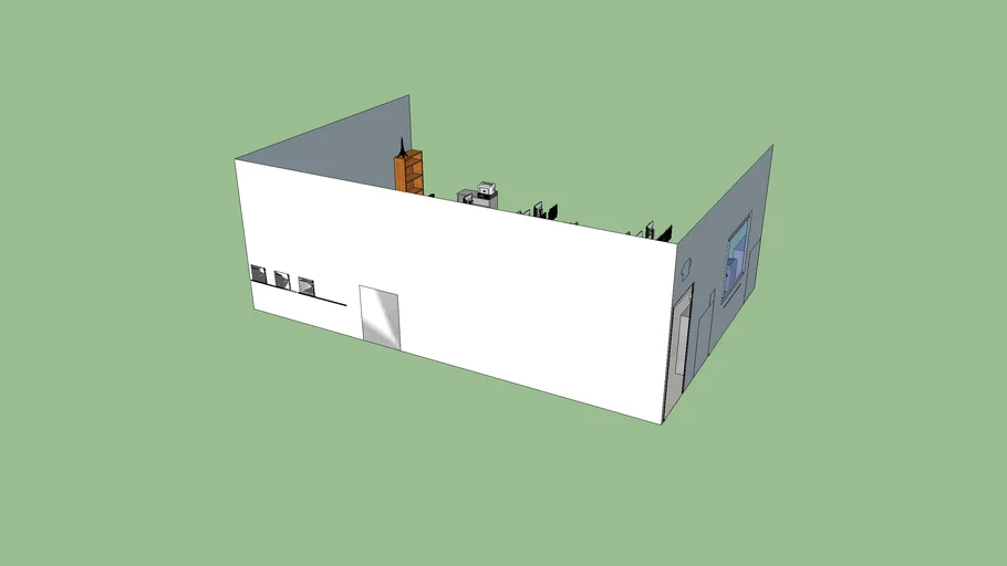 finished lit tech room | 3D Warehouse