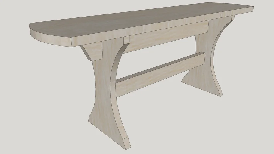 Simple Bench | 3D Warehouse