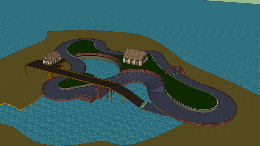 Mariokart wii Custom Track Canary Bay v2.0 | 3D Warehouse