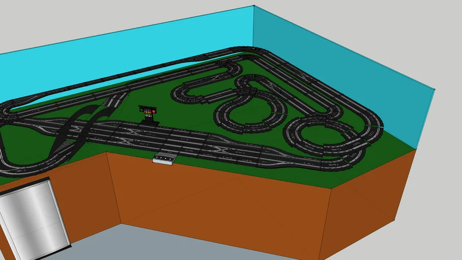 Cal’s Scalextric layout | 3D Warehouse