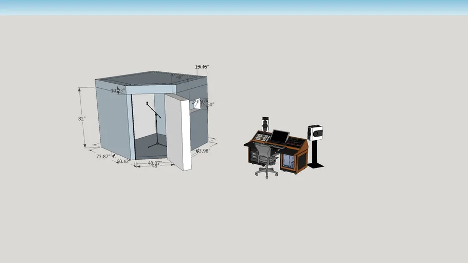 Vocal Booth Studio (Update 2) (Full Room) | 3D Warehouse