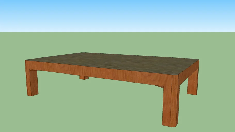 wooden table | 3D Warehouse