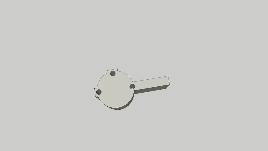 Rubber Band powered gun pin | 3D Warehouse