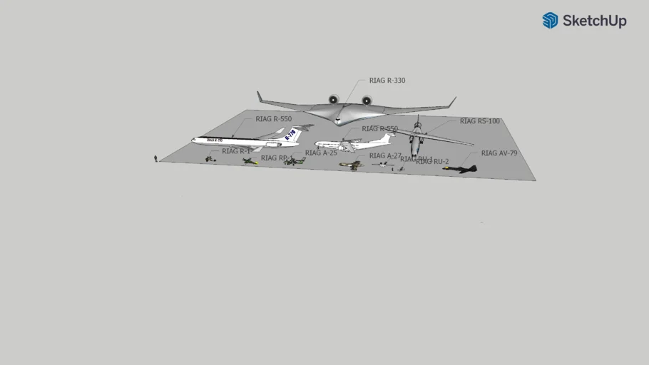 RIAG Aircraft - 1k views tribute | 3D Warehouse