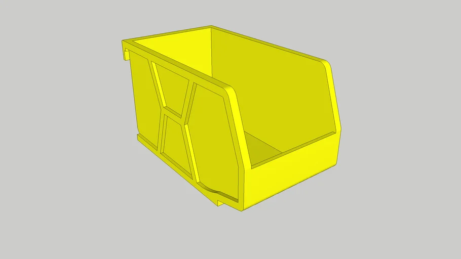 4' Plastic Parts Bin | 3D Warehouse