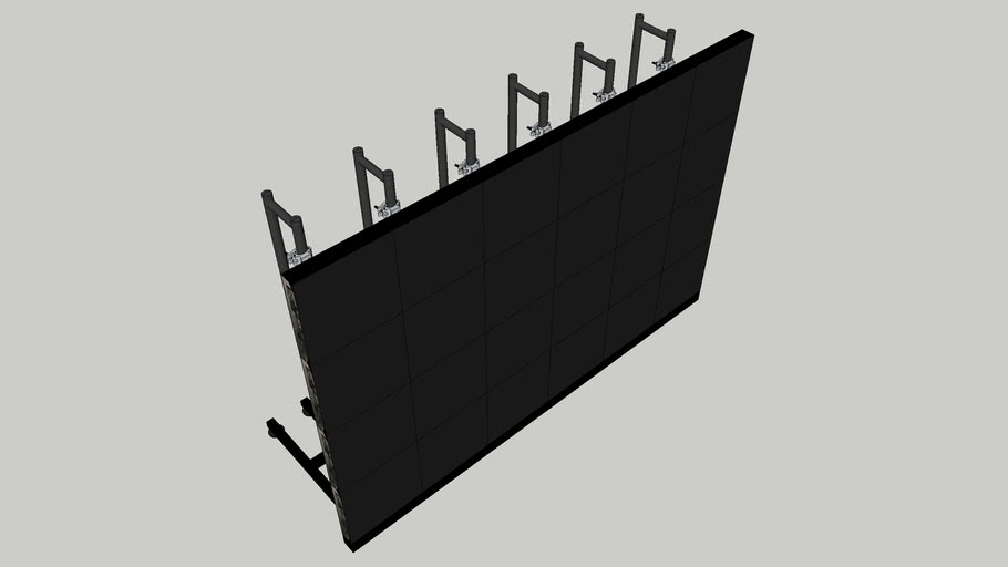 2m x 3m Absen 2.9mm LED Wall | 3D Warehouse