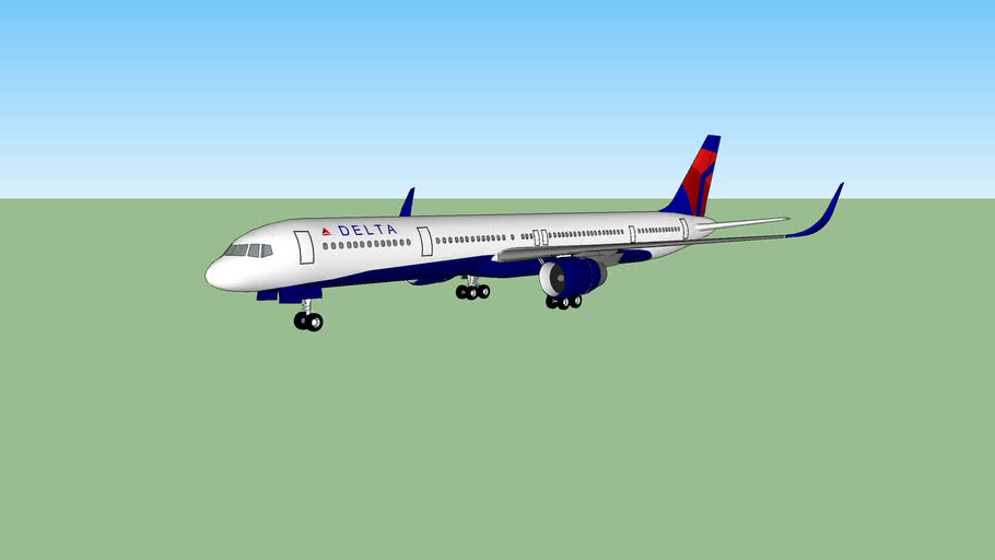 Delta Boeing 757-300W | 3D Warehouse
