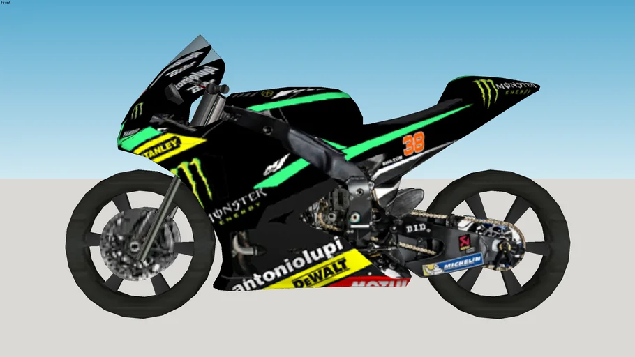 Yamaha YZR M1 Monster Energy Yamaha Tech 3 2014 | 3D Warehouse