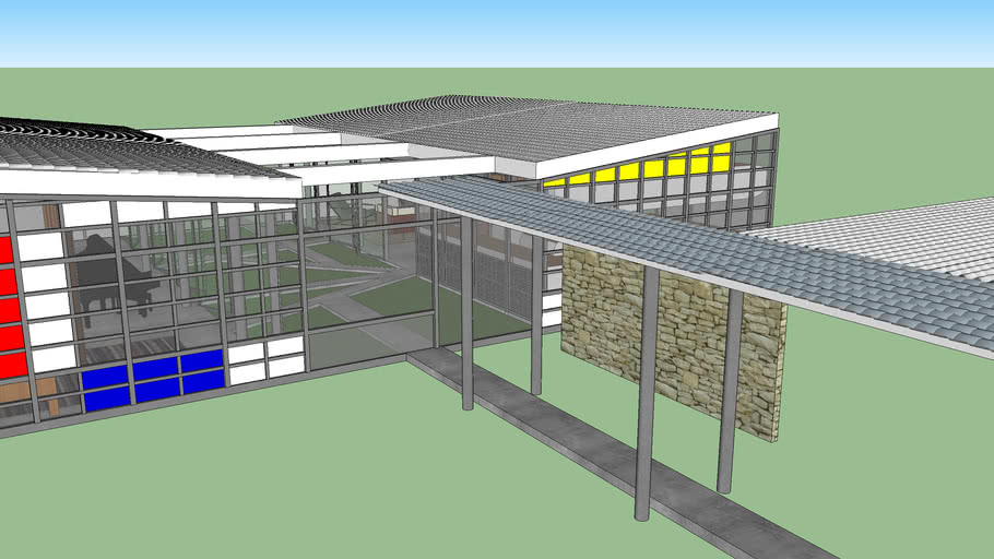 Case Study House #4, Ralph Rapson’s 'Greenbelt House' | 3D Warehouse