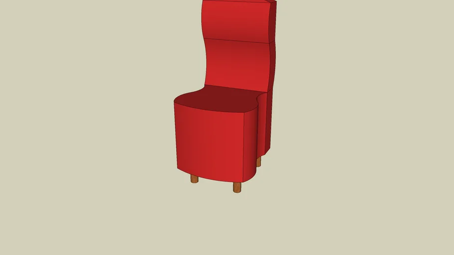 A Red Chair | 3D Warehouse