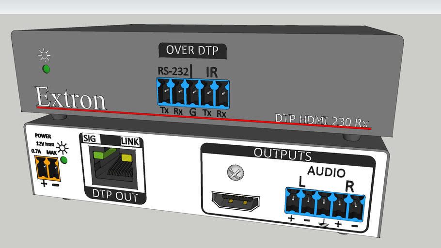 Extron HDMI 230 Rx | 3D Warehouse