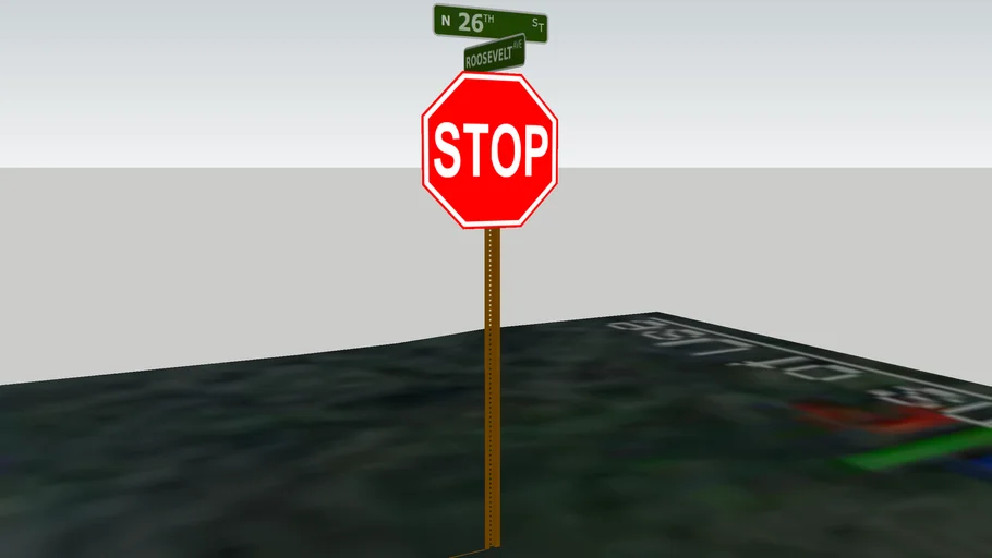 Stop Sign / Street Name Sign | 3D Warehouse