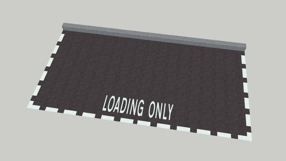Loading Bay Road Marking | 3D Warehouse