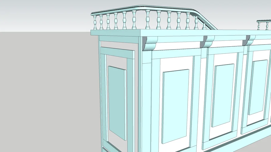 Comptoir avec tiroirs et casiers | 3D Warehouse