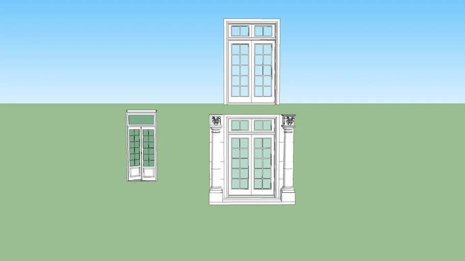 ventanas y puerta | 3D Warehouse