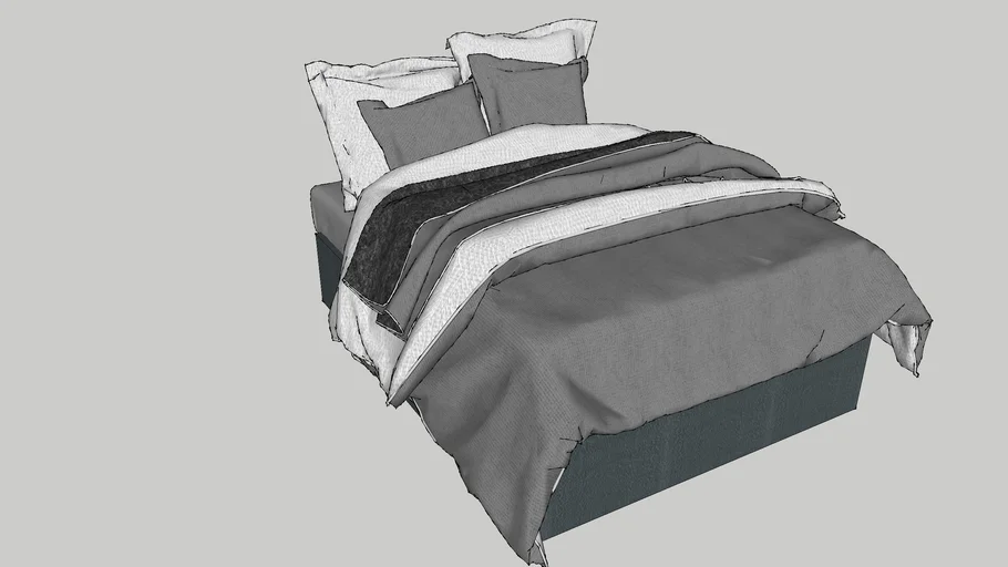 Double bed | 3D Warehouse