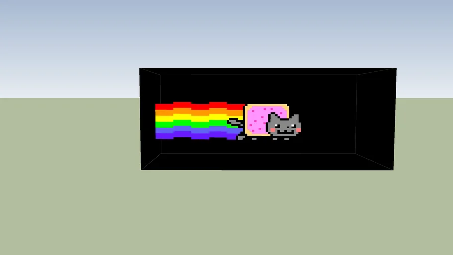 NYAN CAT IN BLACK BACKGROUND | 3D Warehouse