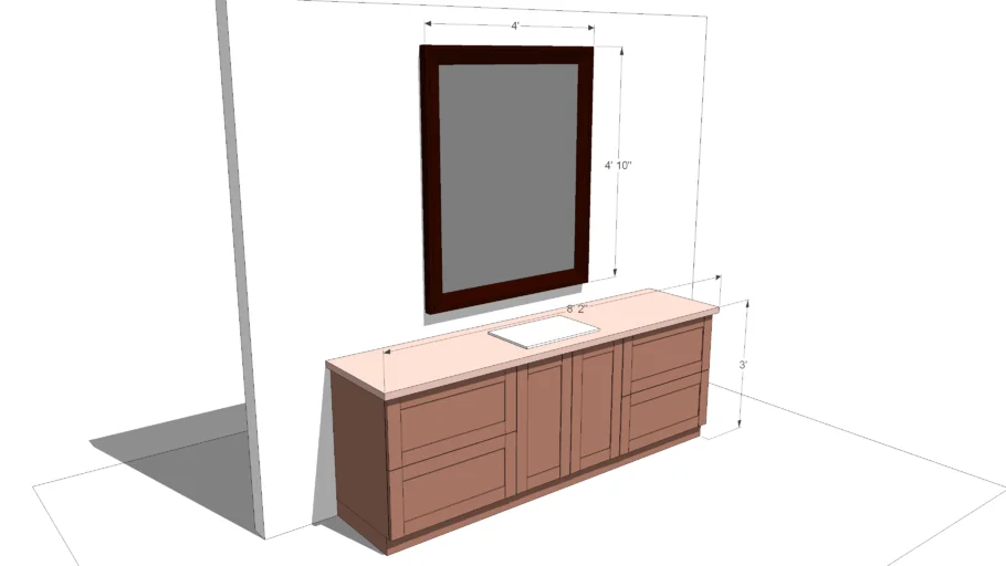 Large Bath Vanity Counter_#1_concept design by agcaddesigns.com | 3D ...
