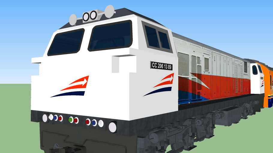 Kereta Api Pangrango | 3D Warehouse