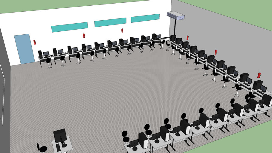 modelo de laboratorio de computo 3D | 3D Warehouse