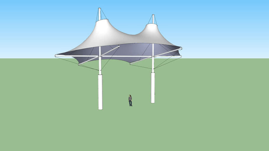 Mast Supported Band Shell | 3D Warehouse