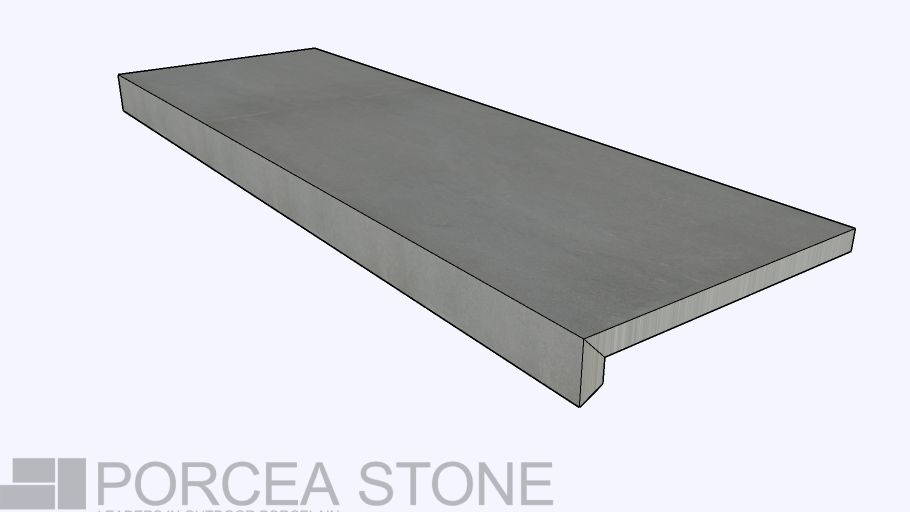 Porcea Indus L-Coping 30x90xH5 cm (~12x36xH2) | 3D Warehouse