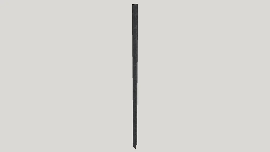 Black iron L-shaped profile | 3D Warehouse