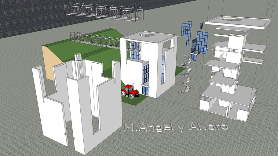 Casa Bianchi, Mario Botta. | 3D Warehouse