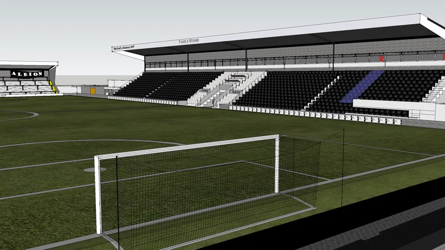 8,000 capacity football ground | 3D Warehouse