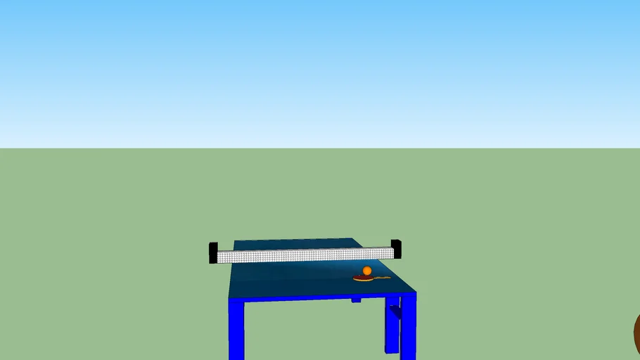 Table tennis and basketball set | 3D Warehouse