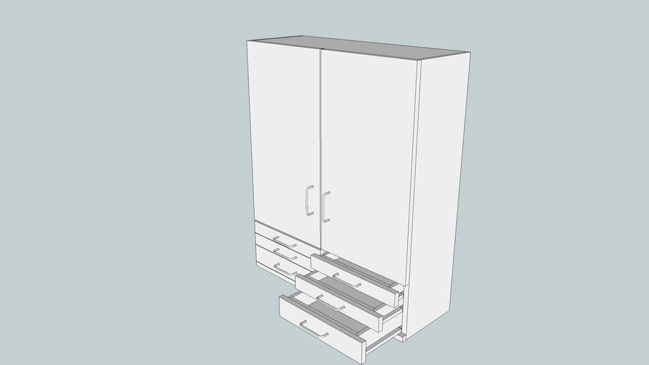 Shopnotes #83 - Modular Workstation Wall Cabinet | 3D Warehouse
