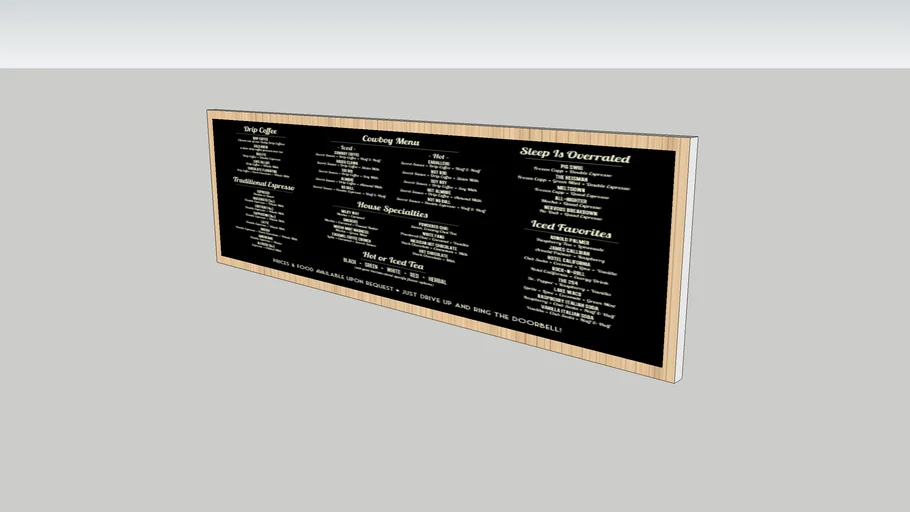 cafe desk | 3D Warehouse