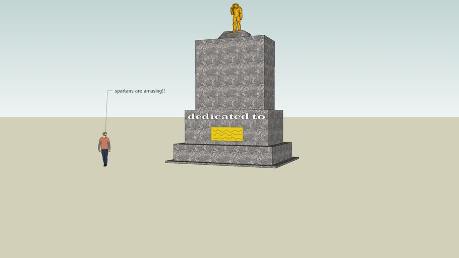 spartan war memorial | 3D Warehouse