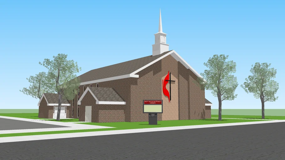 First United Methodist Church of Alexandria, Texas | 3D Warehouse