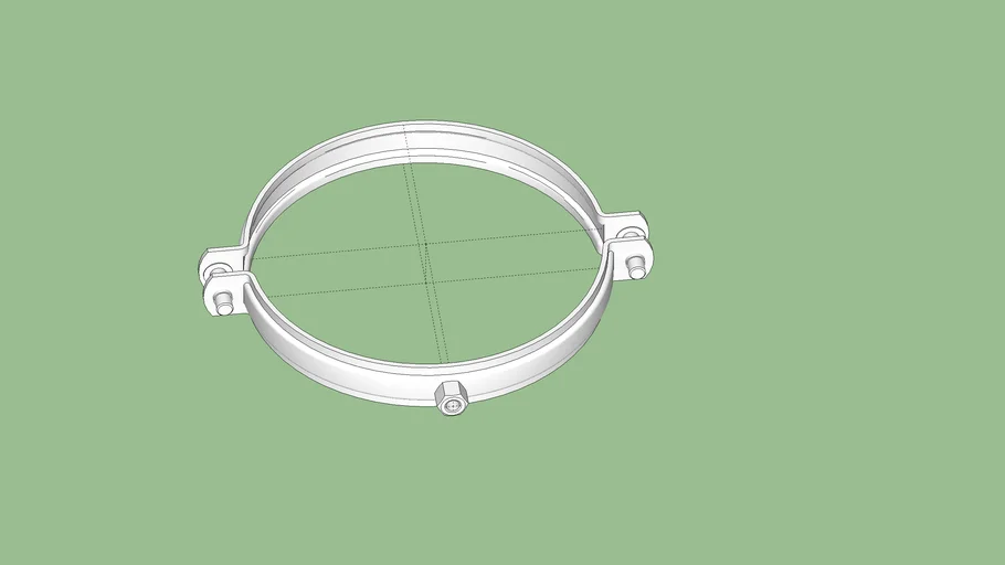 Stainless steel pipe clamp | 3D Warehouse