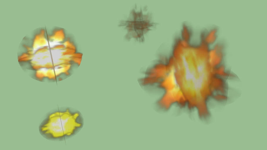 Low-Poly Explosion Effect | 3D Warehouse
