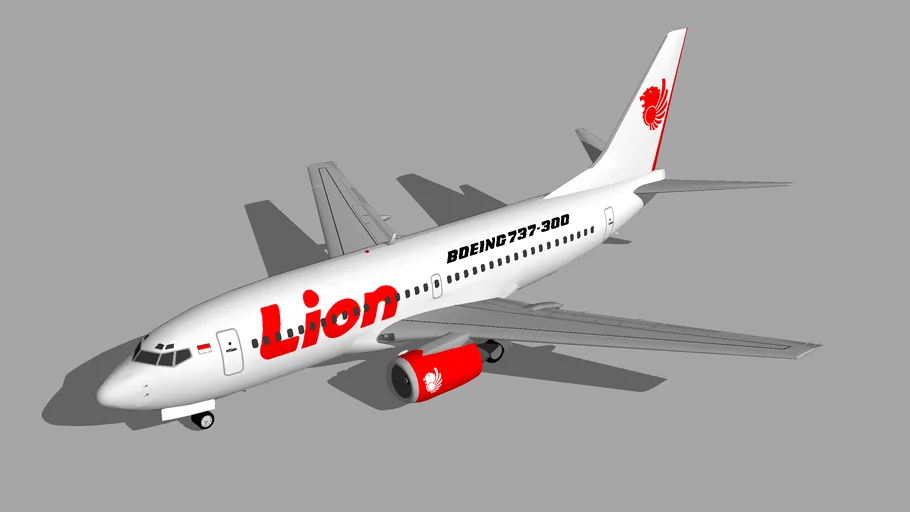 Lion Air Boeing 737-300 | 3D Warehouse