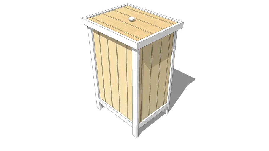 Trash Ben Box with top | 3D Warehouse