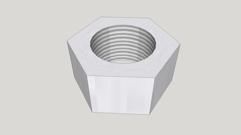 Metric nut | 3D Warehouse