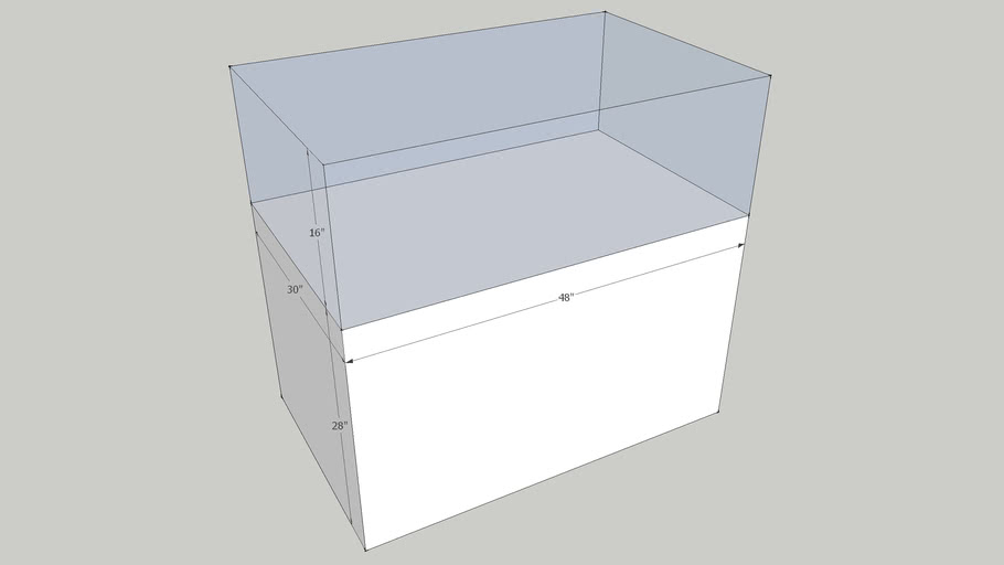 Display case rectangle C | 3D Warehouse