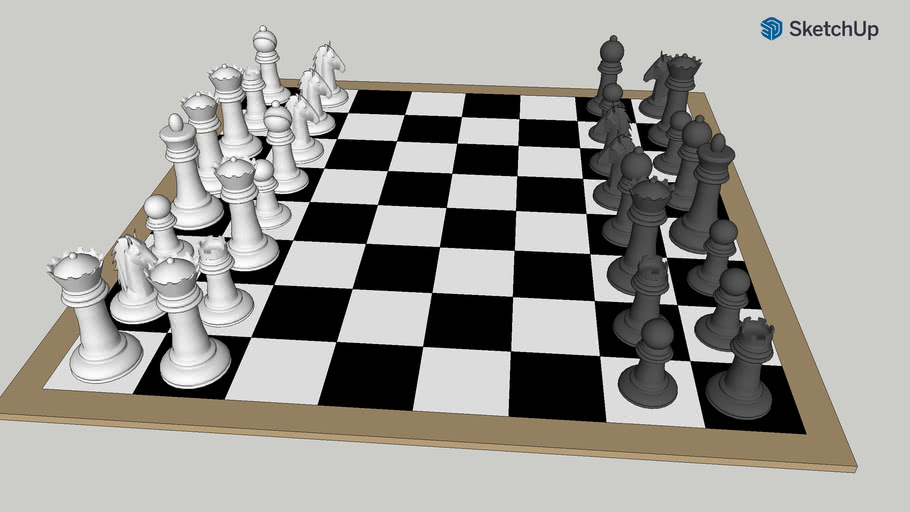 Really Bad Chess (example) by Zach Gage | 3D Warehouse